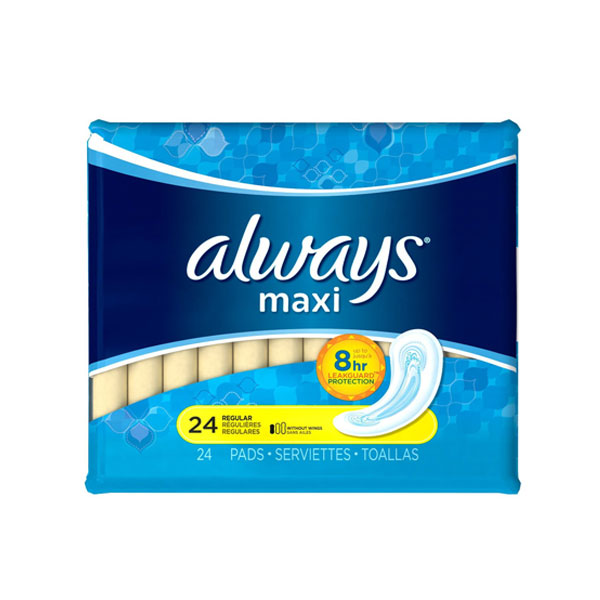 Always Maxi Regular Pads (24 ct) – Lil General’s