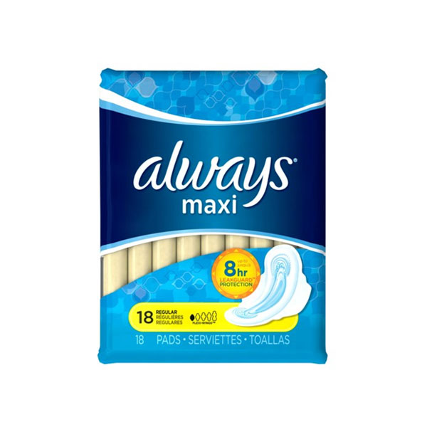 Always Maxi Regular With Wings (18 ct) – Lil General’s
