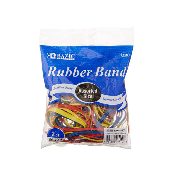 Bazic Rubber Bands Assorted Sizes (2 oz) – Lil General’s