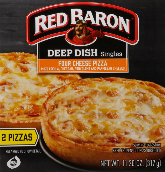 Red Baron Deep Dish Pizza 4 Cheese 2ct (11.2oz) – Lil General’s